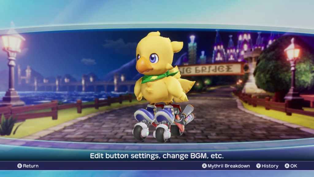 How to change your wallpaper in Chocobo GP | Pro Game Guides