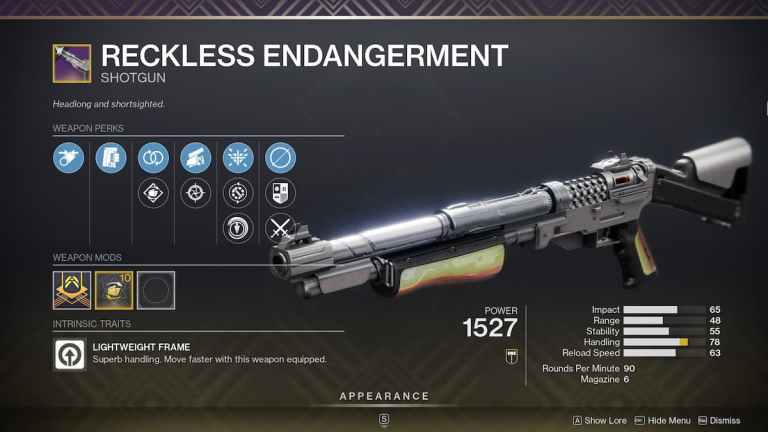 Destiny 2 - How to acquire Reckless Endangerment | Pro Game Guides