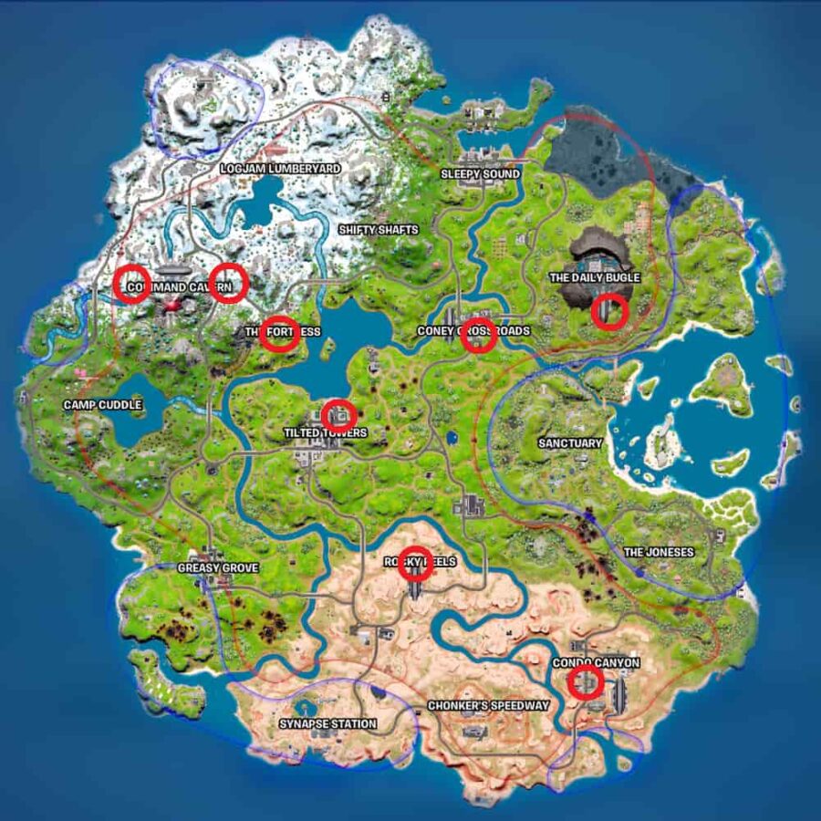 Where to find Tanks in Fortnite Chapter 3 Season 2 - All Tank Spawn ...