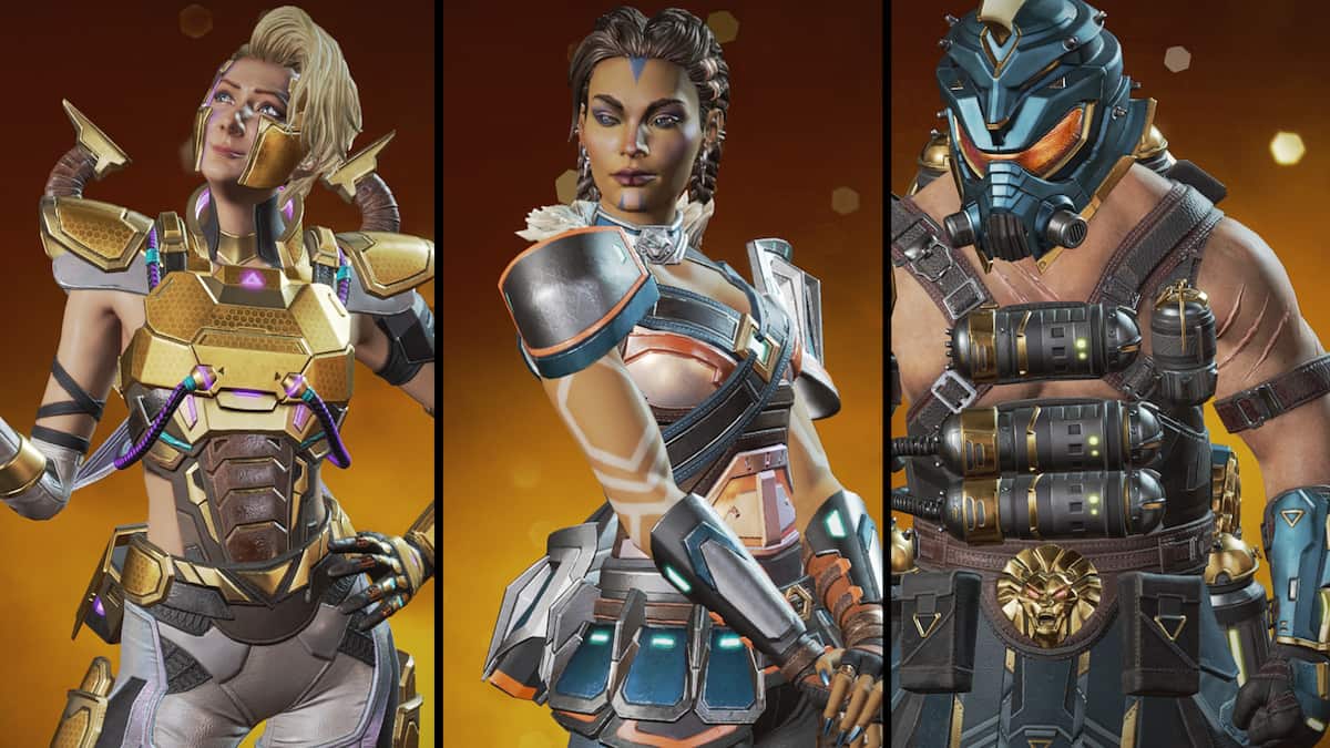 All Legend skins in the Warriors Collection Event for Apex Legends ...