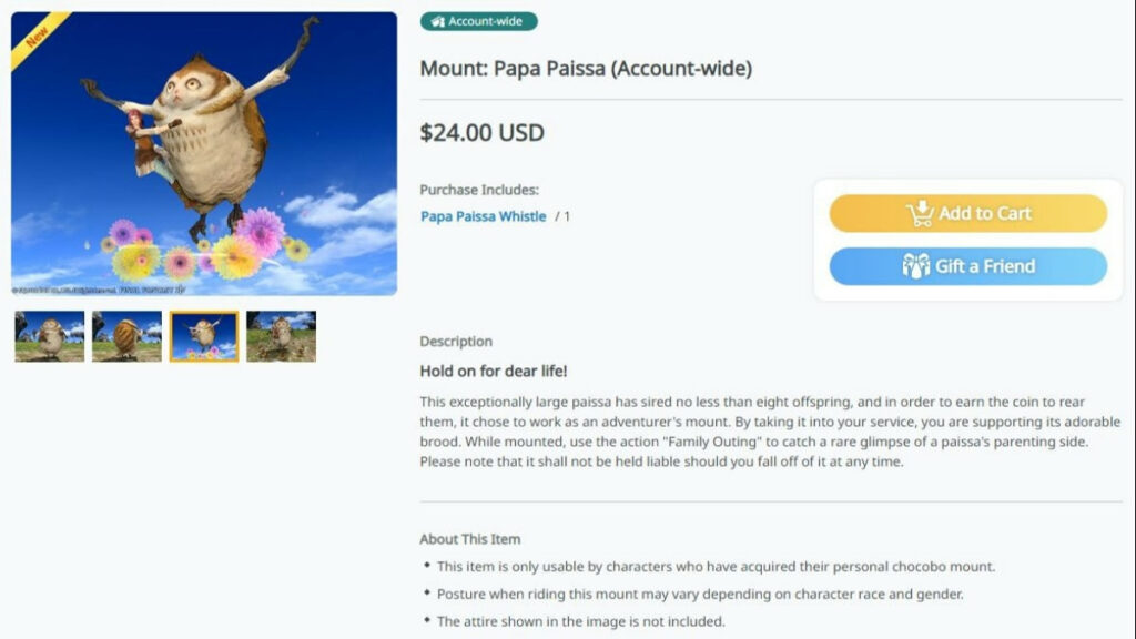 How to unlock the Papa Paissa mount in Final Fantasy XIV - Pro Game Guides