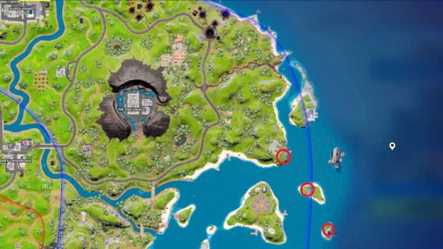 Where to establish the Device Uplink near Daily Rubble in Fortnite ...