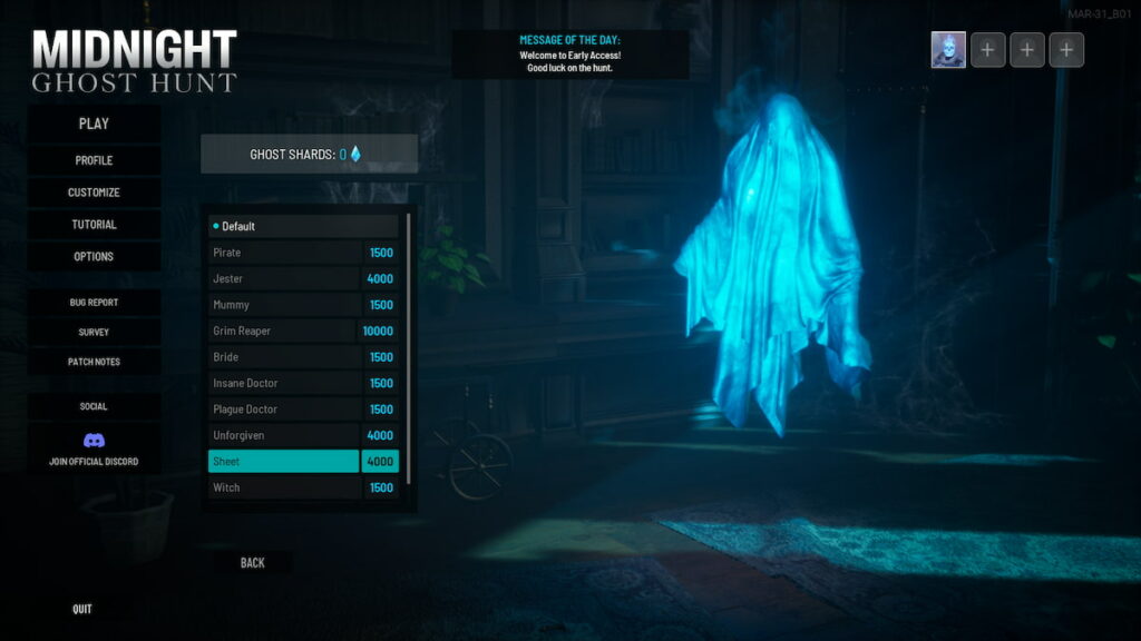 All ghost skins in Midnight Ghost Hunt - Pro Game Guides