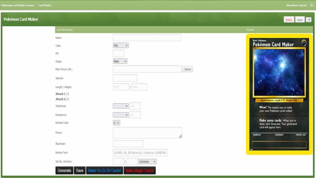What is the Pokémon Card Maker? - Pro Game Guides