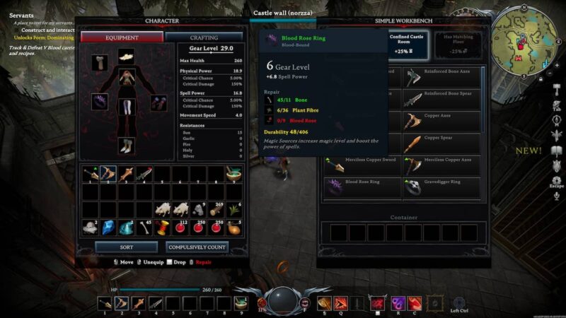 How to repair gear in V Rising - Pro Game Guides