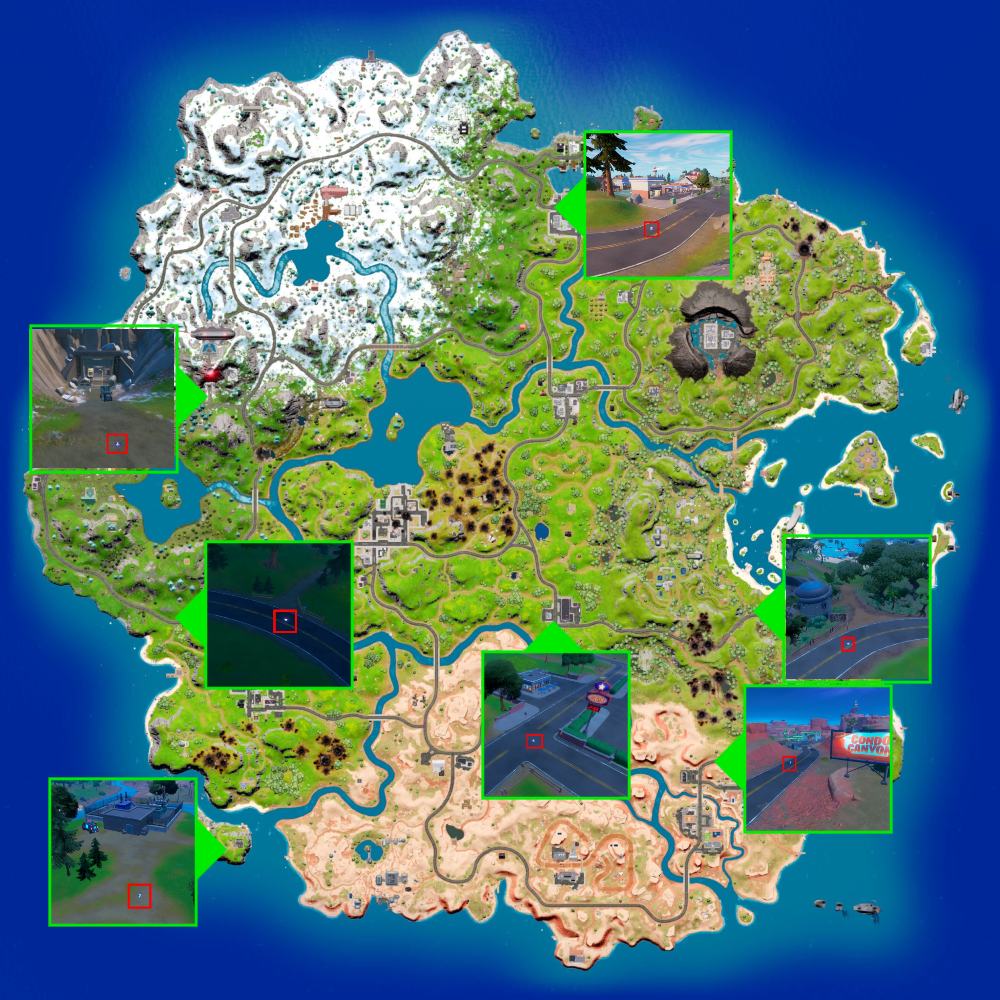 All Week 2 Omega Knight Level Up Token locations in Fortnite | Pro Game ...
