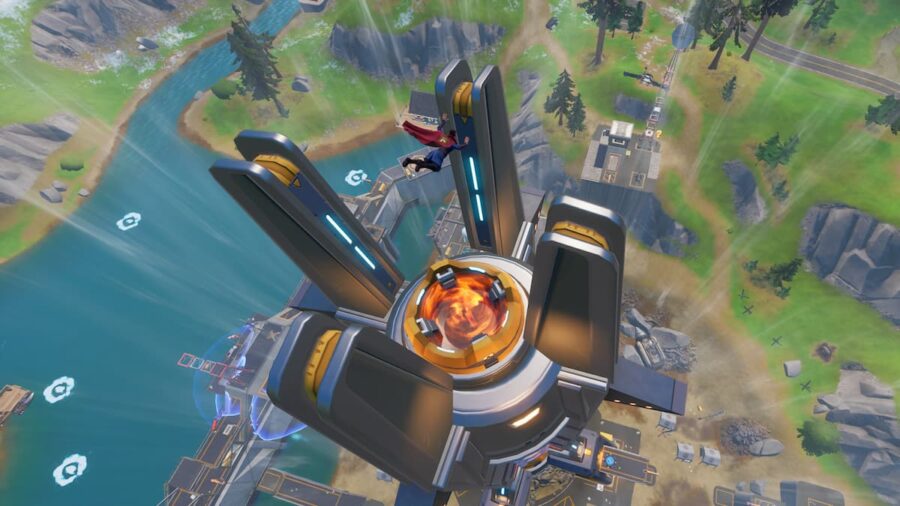 How to fly into the Collider's energy field in Fortnite - Pro Game Guides