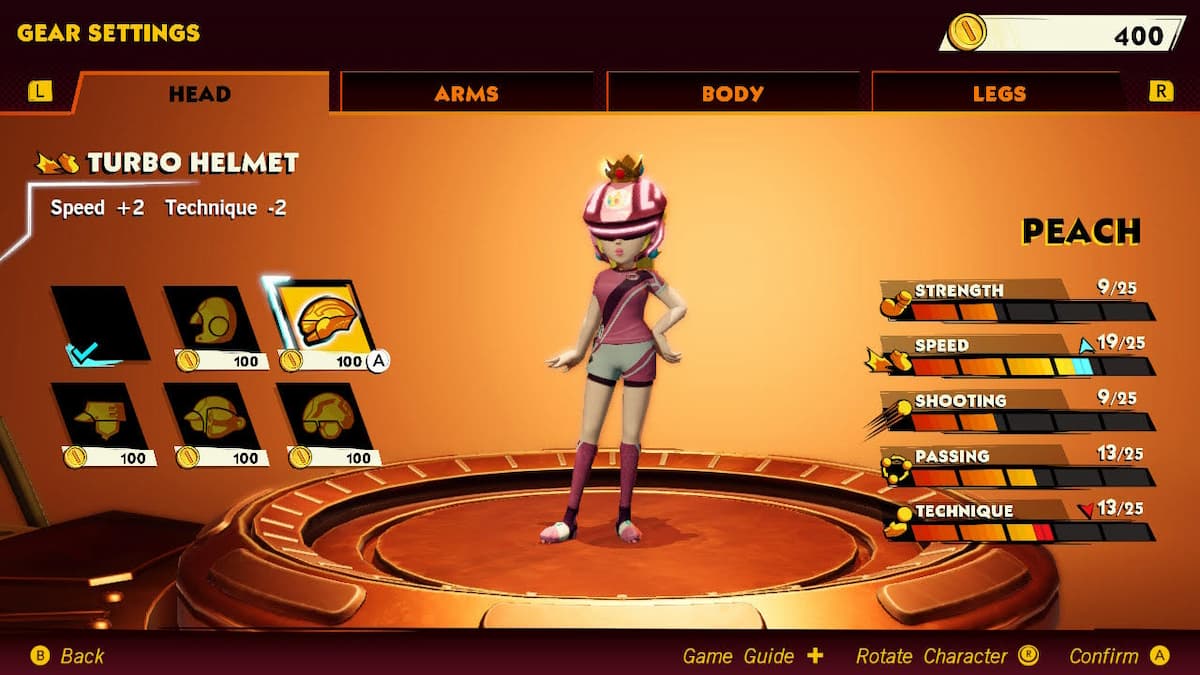 How to get the Turbo Gear in Mario Strikers: Battle League | Pro Game ...