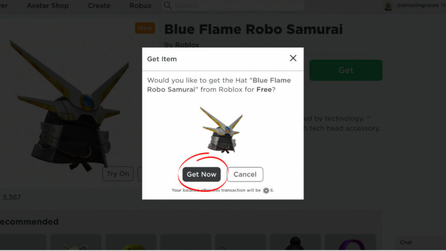 How to get the free Blue Flame Robo Samurai avatar item in Roblox - Pro ...