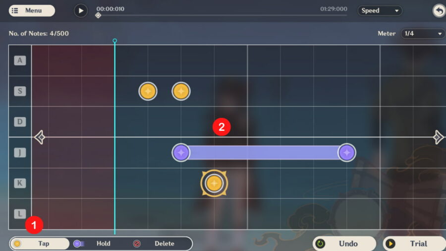 How to make a custom beatmap with advanced editing in the Genshin ...