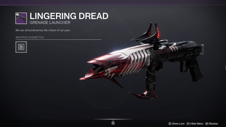 Destiny 2: Lingering Dread God Roll - Best Perks for PVE and PVP | Pro ...