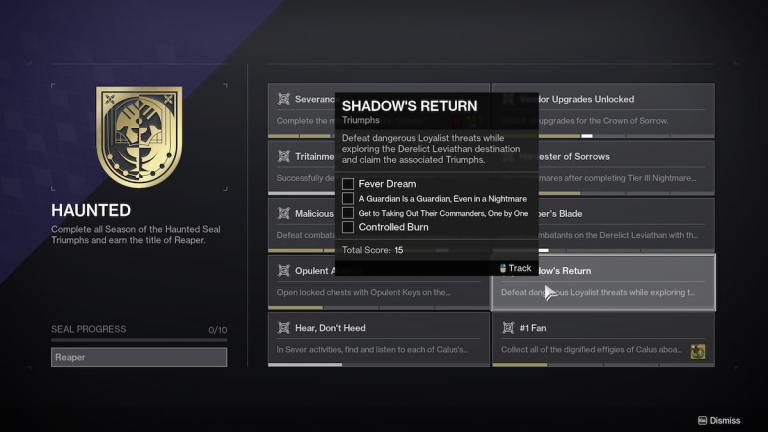 Destiny 2: How to get the Shadow’s Return Triumph | Pro Game Guides