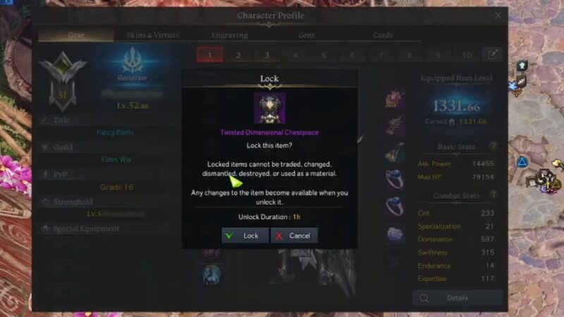 How to lock items in Lost Ark - Pro Game Guides