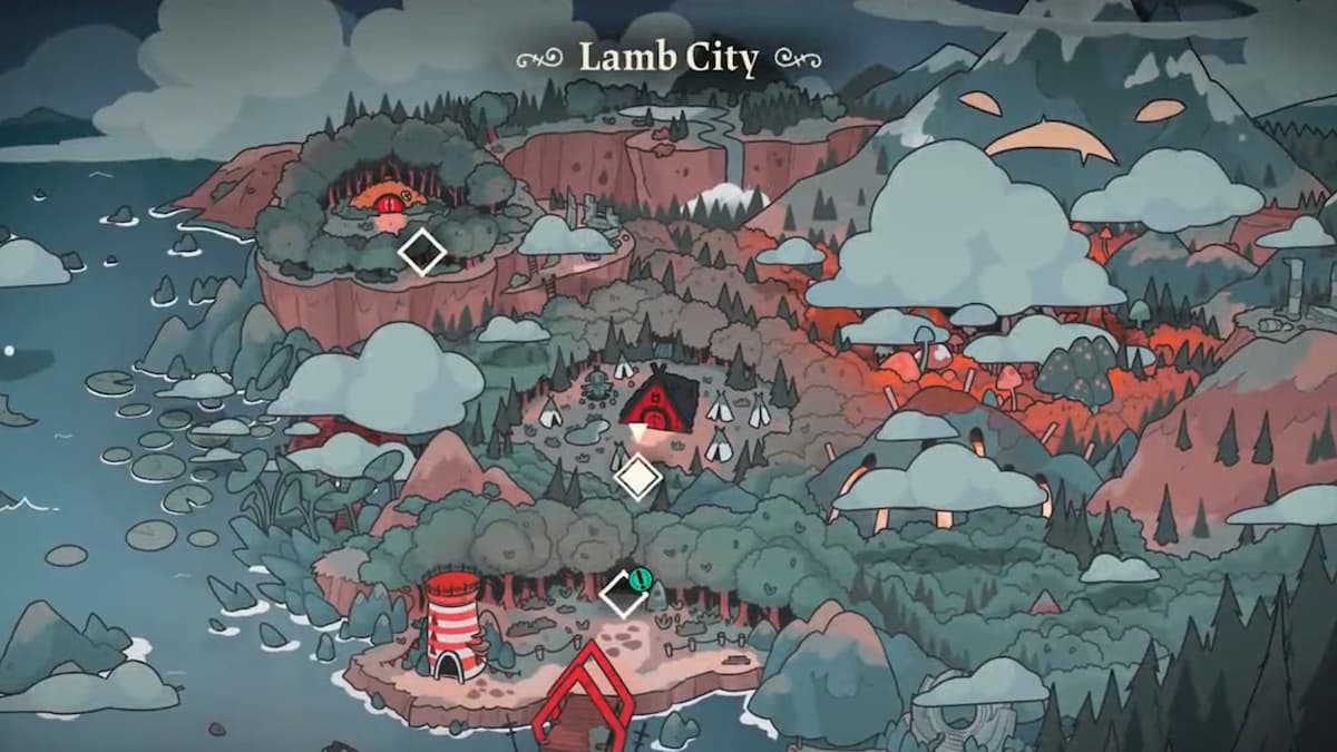 Cult of the Lamb gives first look at world map | Pro Game Guides