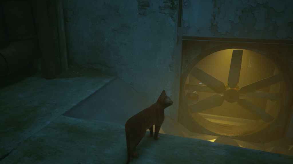 How to get past the fan in the Dead City in Stray | Pro Game Guides