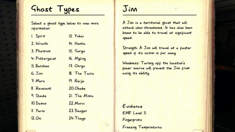 How to identify a Jinn in Phasmophobia – All Evidence and Tips - Pro ...