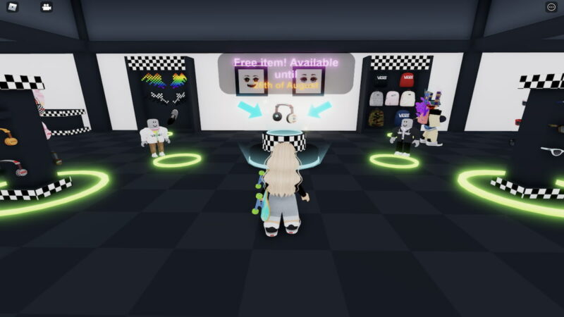 How to get the Vans Skateboard Wheel Headphones in Roblox Vans World ...