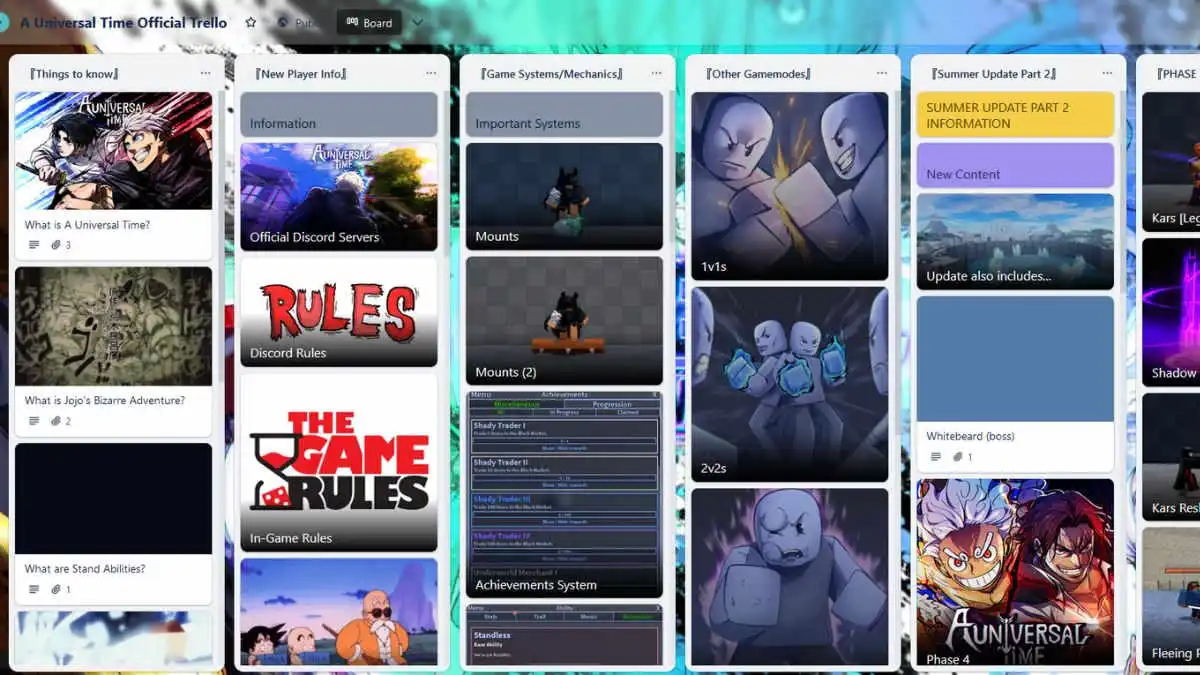 A Universal Time (AUT) Trello Link, Discord, & Wiki | Pro Game Guides