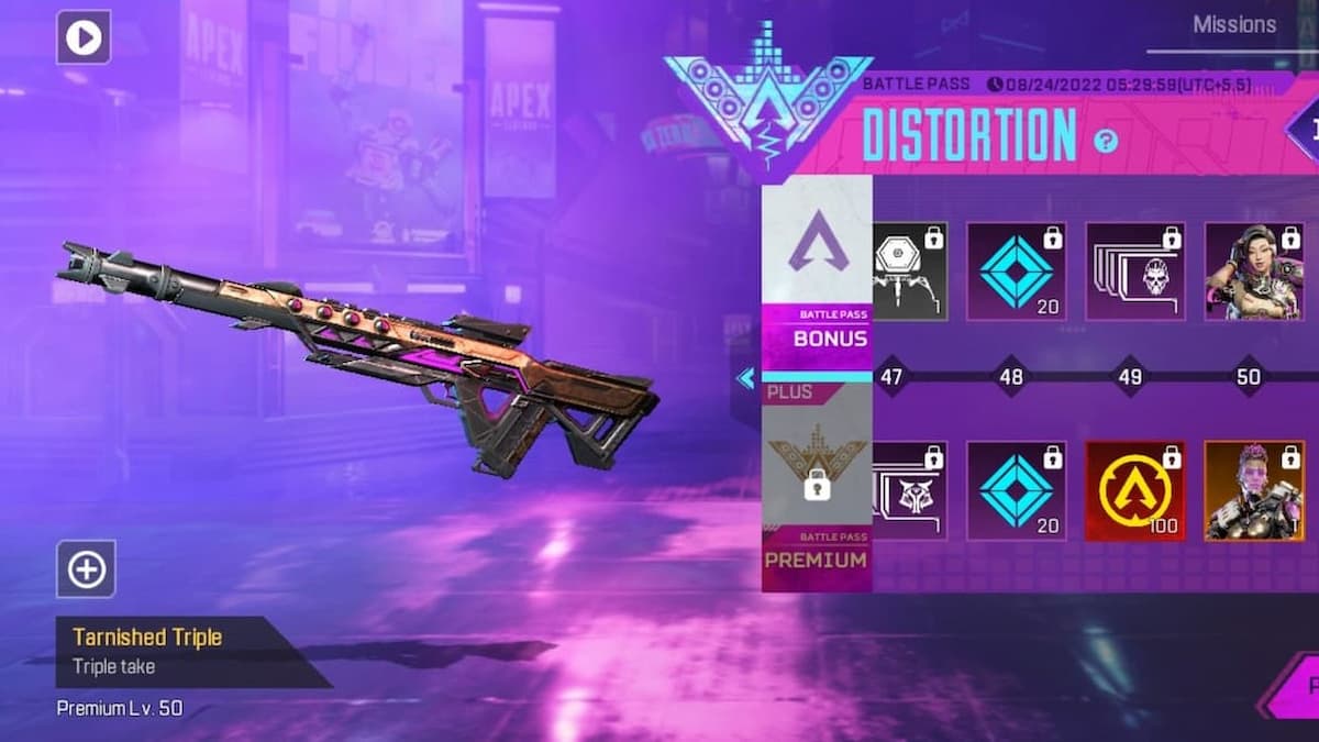 All weapon skins in Apex Legends Mobile Distortion Battle Pass | Pro ...