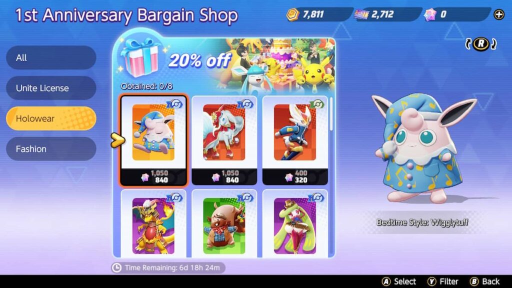 All Anniversary Holowear in Pokemon Unite - Pro Game Guides