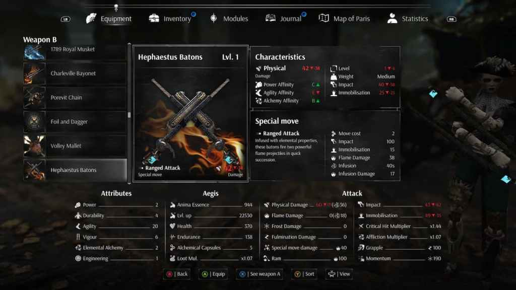 All Weapon Affinities in Steelrising and what they mean | Pro Game Guides