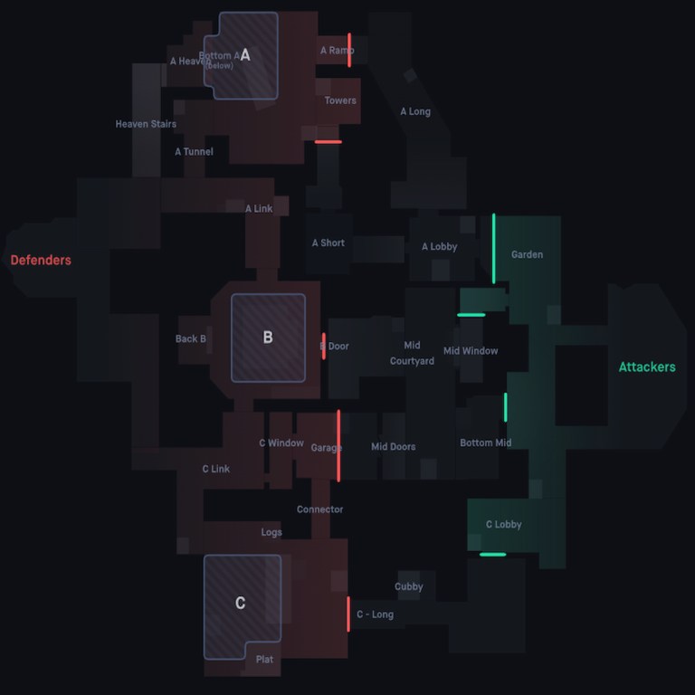 All Valorant Callouts for each map (Abyss) | Pro Game Guides