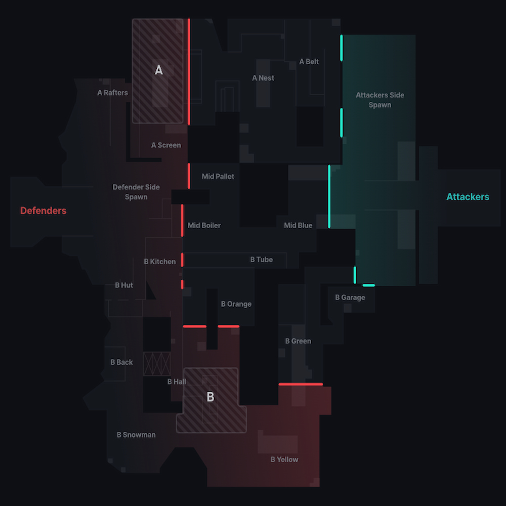 All Valorant Callouts for each map (Abyss) | Pro Game Guides