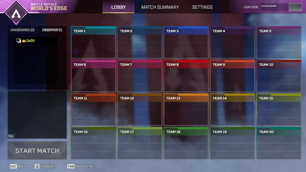 How to create a Private Match in Apex Legends - Custom game codes | Pro ...