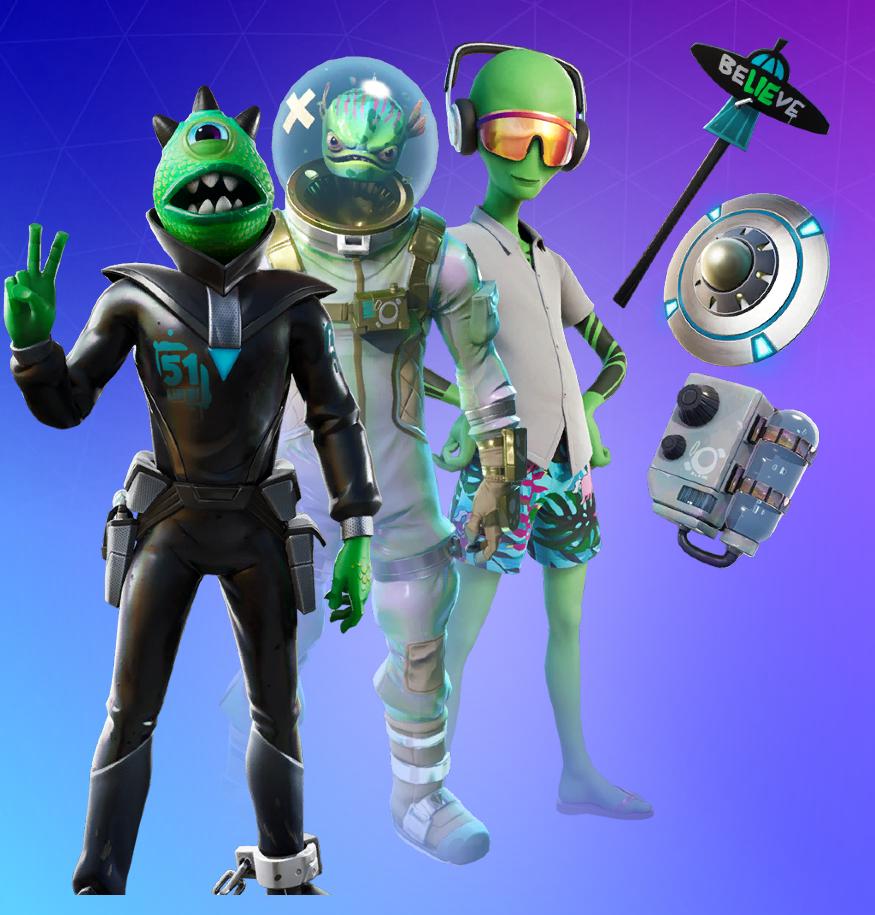 Fortnite Alien Abduction Bundle Back Bling - Pro Game Guides