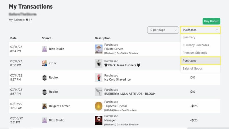 How much have I spent on Roblox? How to check purchase history - Pro ...