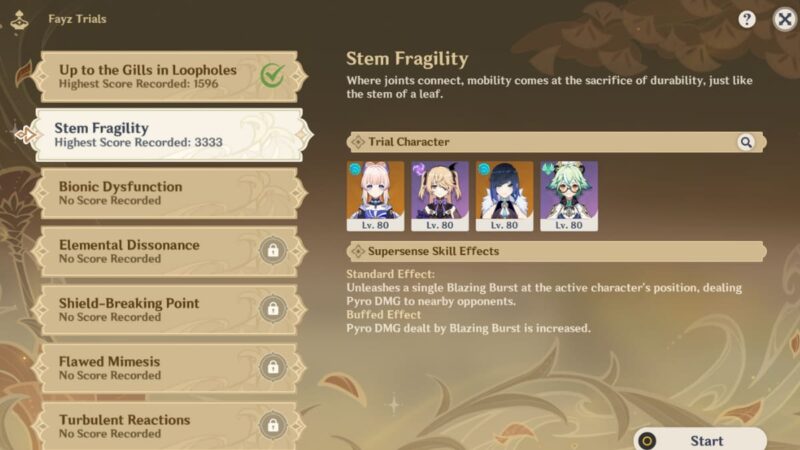 Genshin Impact Fayz Trials event guide - Pro Game Guides