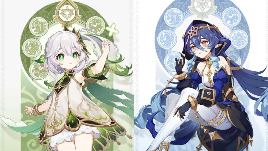 Genshin Impact reveals official art for Nahida & Layla, hints at elves ...