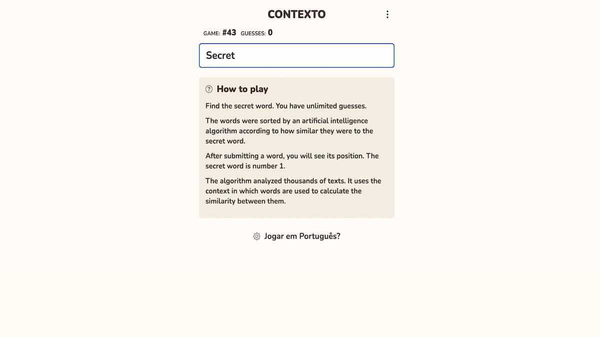 How to play Contexto – Another word-guessing game | Pro Game Guides