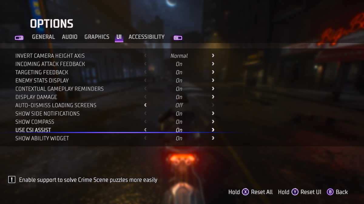 Should you turn on CSI Assist in Gotham Knights | Pro Game Guides