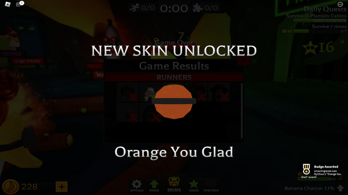 How to get the Orange You Glad badge in Banana Eats - Roblox | Pro Game ...