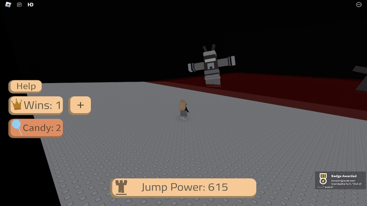 How to get the End of ------ badge in Roblox but every second you get ...