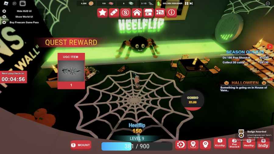 How to get the Vans Spider Web Sunglasses in Vans World - Roblox | Pro ...