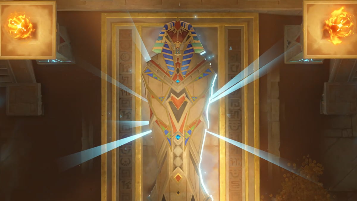 How to Try to open the coffin in the Genshin Impact The Secret of Al ...