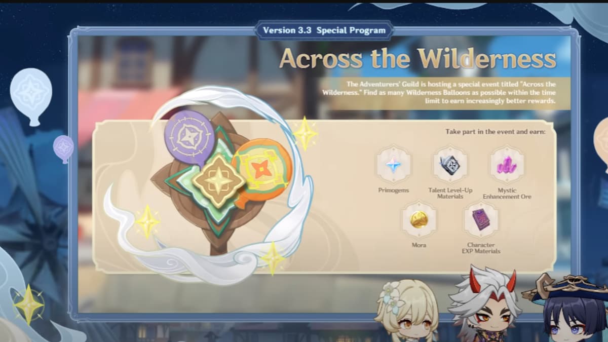 Genshin Impact Version 3.3 events overview – All Senses Clear, All ...