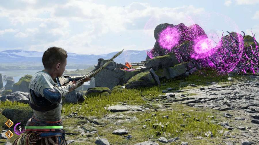 How to get past the brambles as Atreus in Asgard in God of War Ragnarok ...