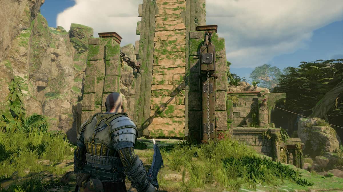 How to lower the drawbridge at Cliffside Ruins in God of War Ragnarok ...