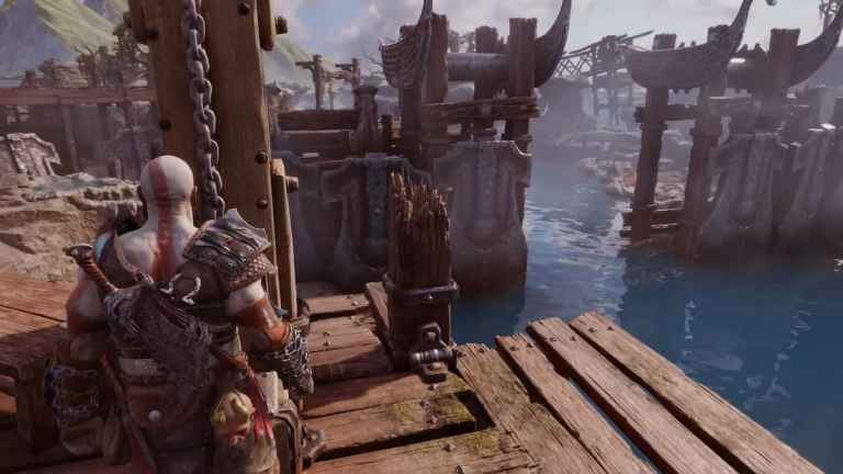 How to open the big water gate in Aurvangar Wetlands in God of War ...