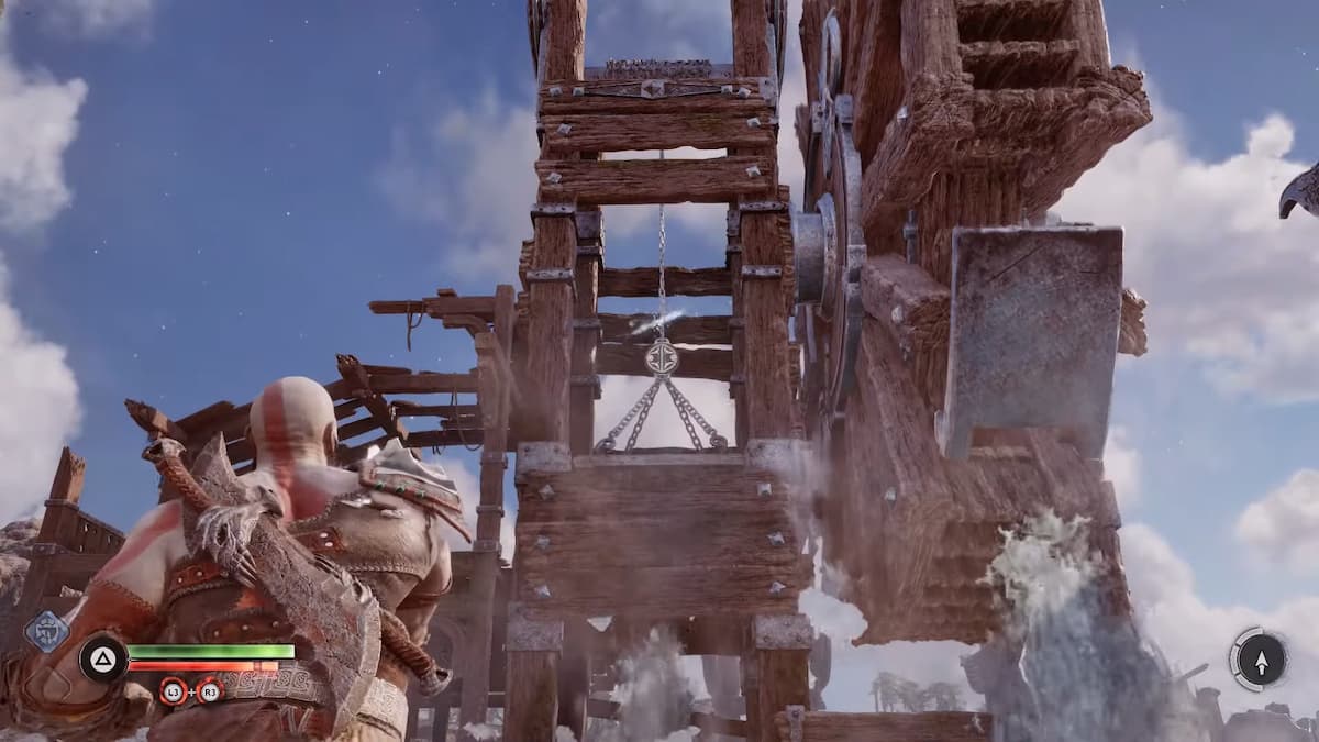 How to open the big water gate in Aurvangar Wetlands in God of War ...