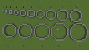How to build circles in Minecraft - Circle Chart | Pro Game Guides