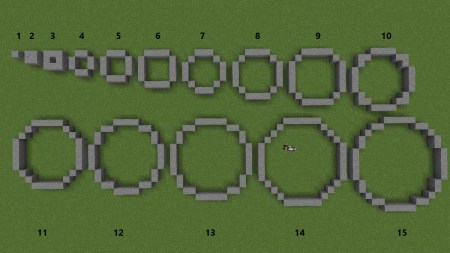 How to build circles in Minecraft - Circle Chart | Pro Game Guides