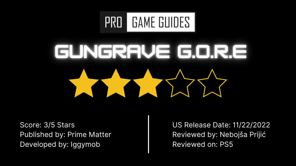 Gungrave GORE Review: A flawed action spectacle | Pro Game Guides