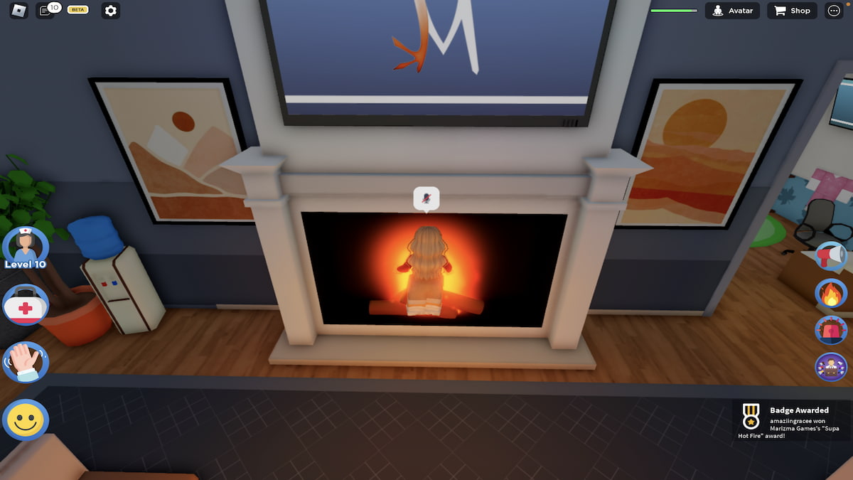 How to get the Supa Hot Fire badge in Maple Hospital - Roblox | Pro ...