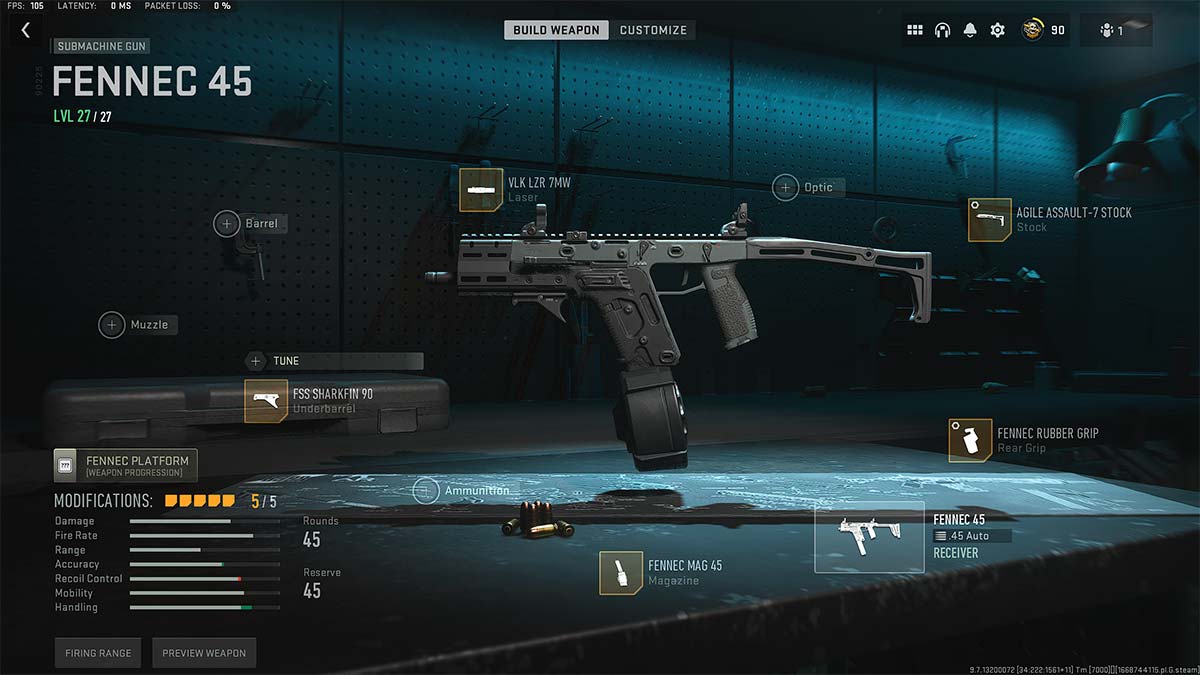 Best Fennec 45 Loadout And Attachments In Warzone 2 Pro Game Guides