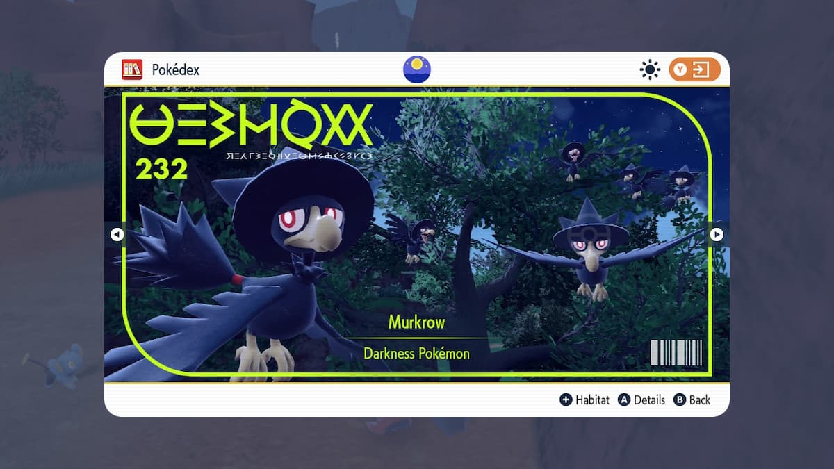 How to evolve Murkrow into Honchkrow in Pokémon Scarlet & Violet | Pro ...