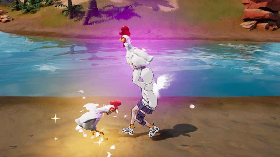 How to deal damage with a chicken peck in Fortnite | Pro Game Guides